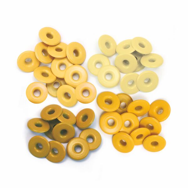 We R Memory Keepers Wide Eyelets - Aluminium Yellow WorldOfCraft