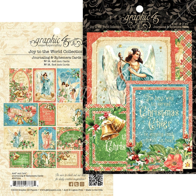 Graphic 45 Joy To The World Ephemera Cards | World Of Craft