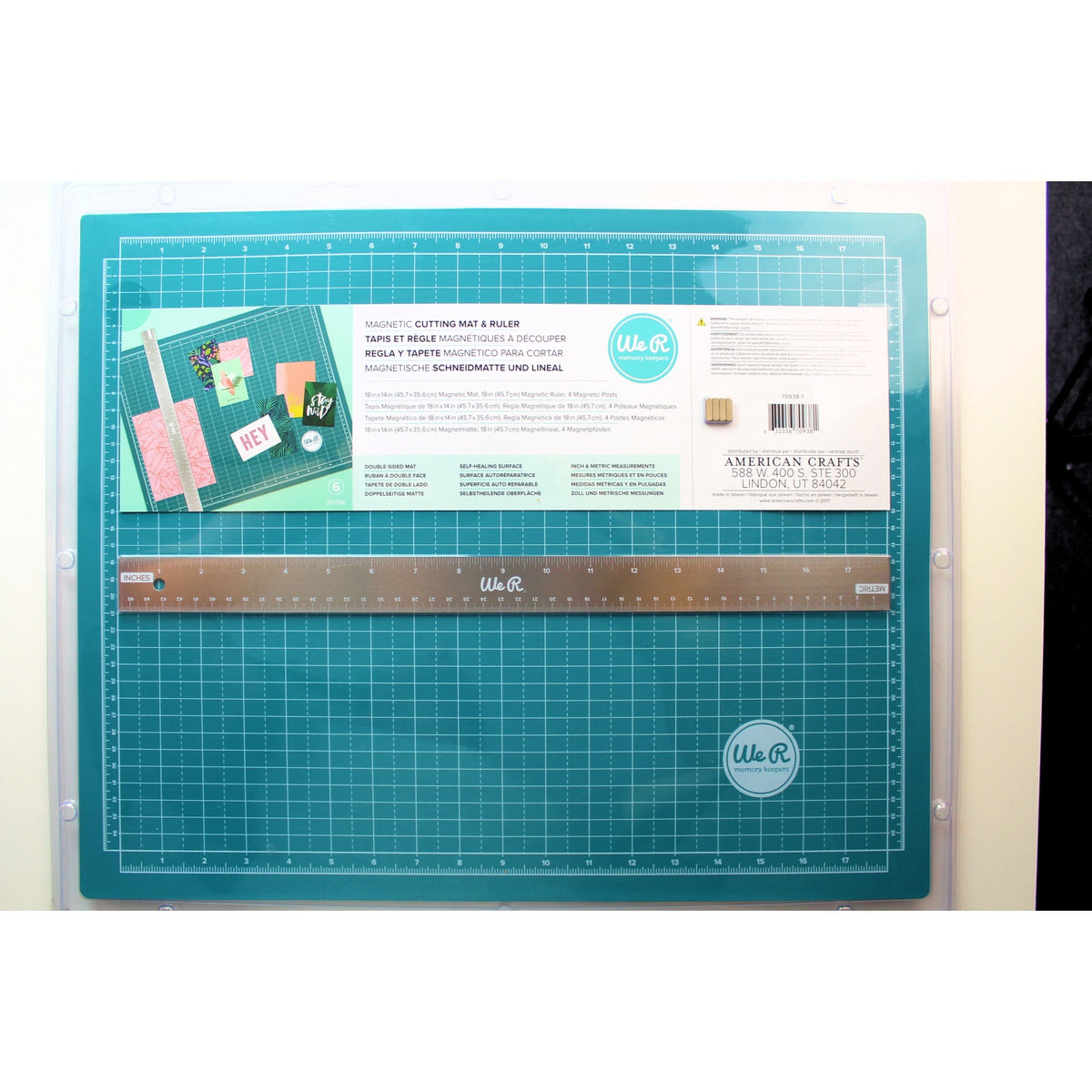 We R Memory Keepers Magnetic Mat And Magnetic Ruler