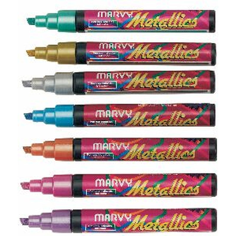 Uchida Of Japan Marvy 180 Metallic Markers 12set WorldOfCraft