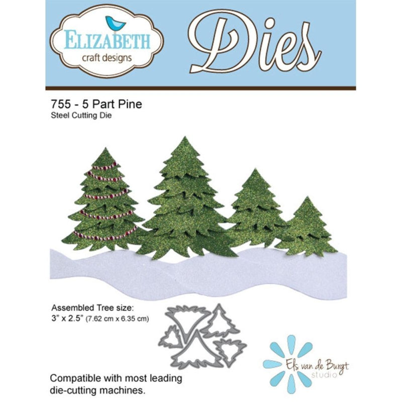 Elizabeth Craft Designs 5 Part Pine | World Of Craft