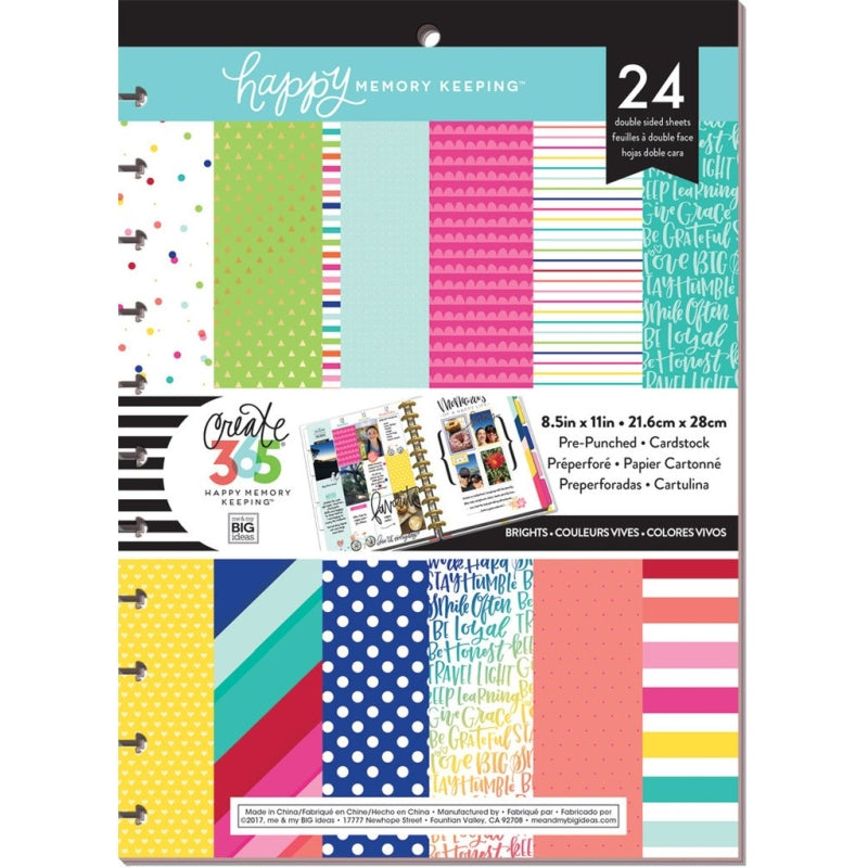 Pln Big Bright Paper Pad Special8.5" X 11" Paper Pad WorldOfCraft