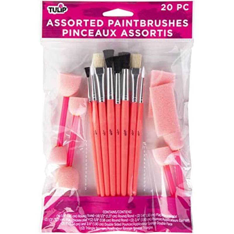 Tulip Paintbrush Assortment 20 Pack | World Of Craft
