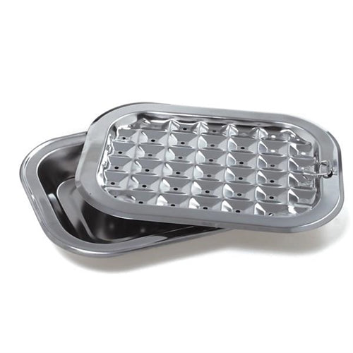 Norpro Stainless Steel Broiler 12 X 9" Roast Pan WorldOfCraft