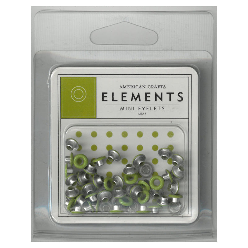 American Crafts Leaf - Mini Eyelets | World Of Craft
