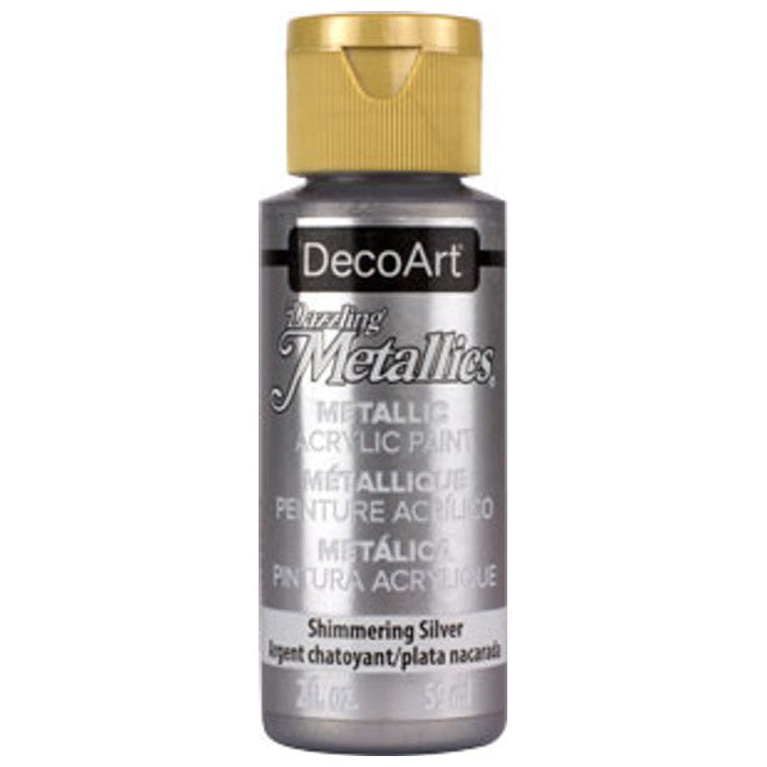 DecoArt Shimmering Silver Americana Metallics 2oz