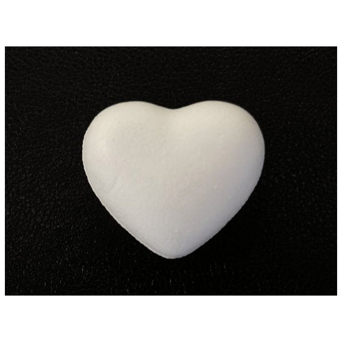 Polystyrene Heart 5cm X 50pcs | World Of Craft