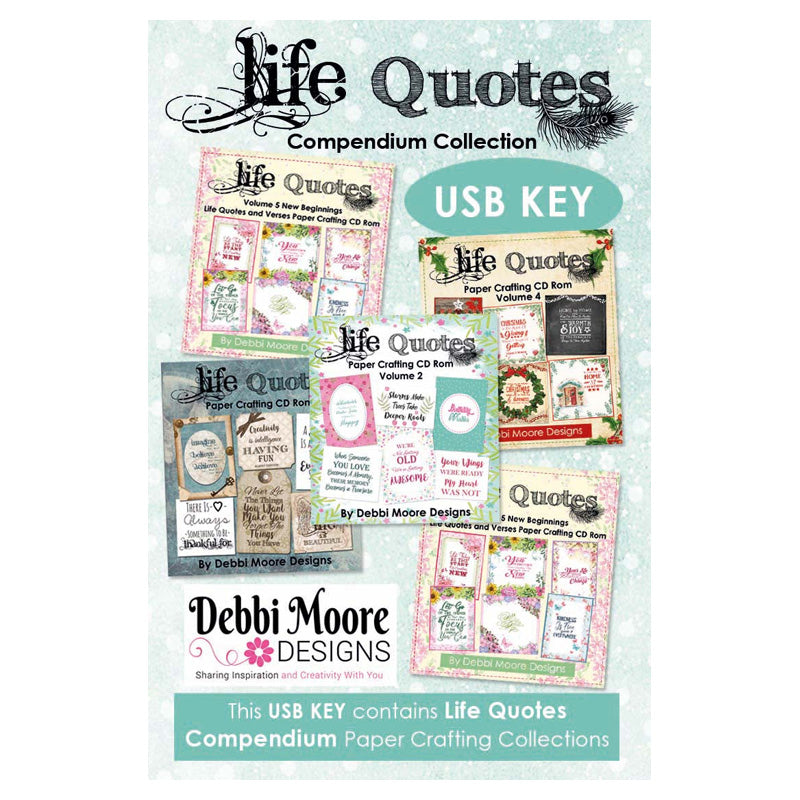 Debbi Moore Designs Usb - Life Quotes Compendium WorldOfCraft
