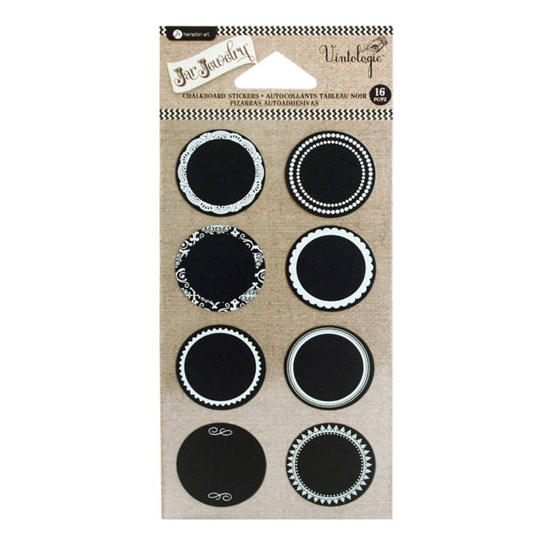 Hampton Art Chalkboard Stickers Circles | World Of Craft
