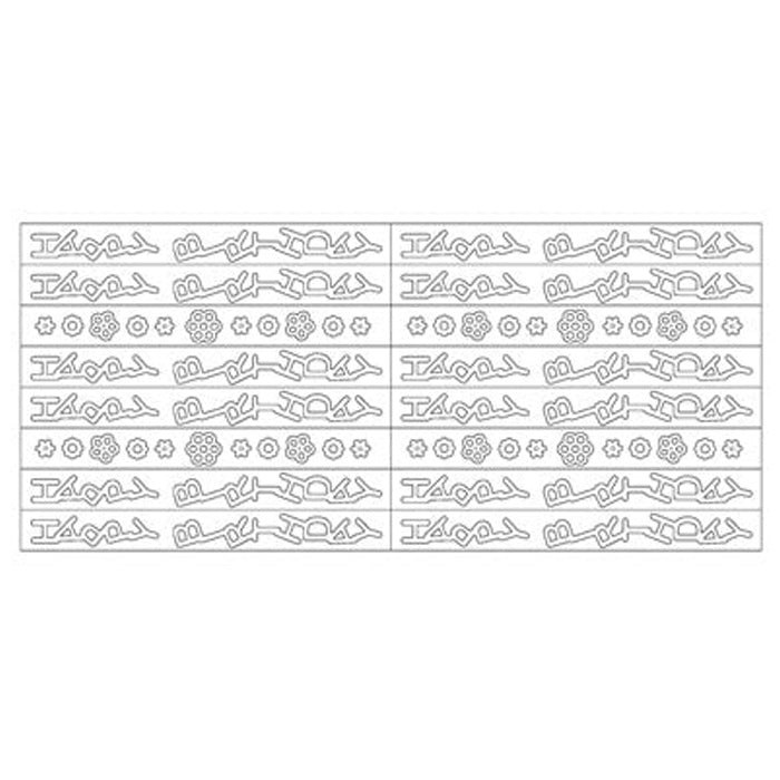 Happy Birthday Down- Pack Of 10 Gold On Gold Peel Offs WorldOfCraft