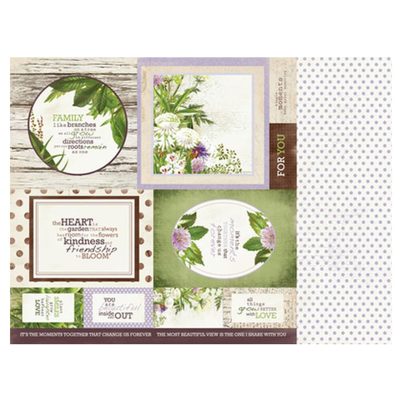 Kaisercraft 12x12 Scrapbook Paper-botany Packs Of 10 Sheets