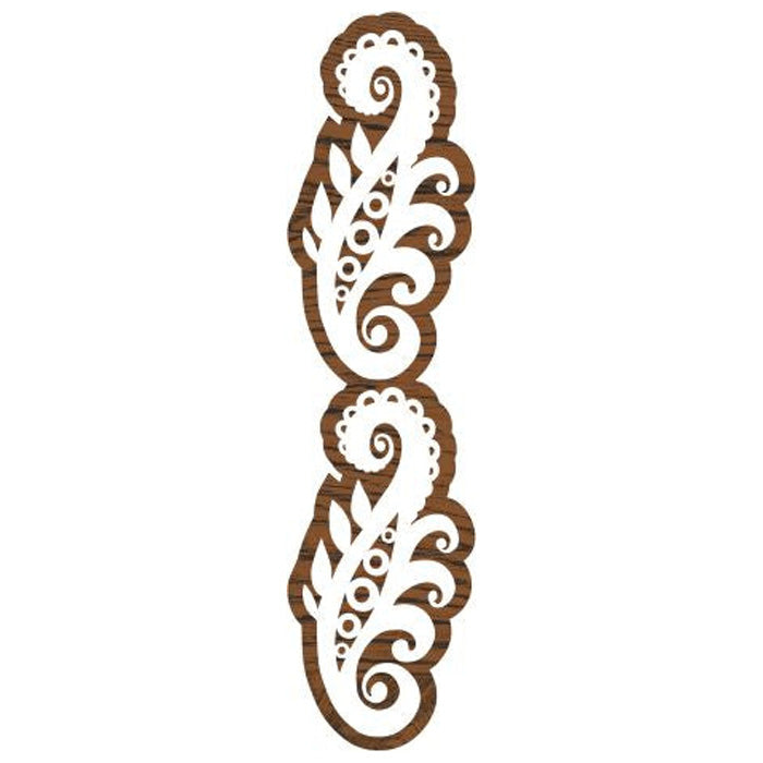 Border Baroque Scroll Block Printing Stamp | World Of Craft