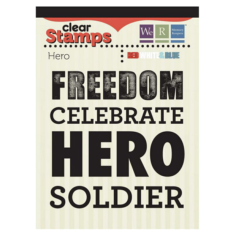 We R Memory Keepers Red White Blue Stamps Hero WorldOfCraft