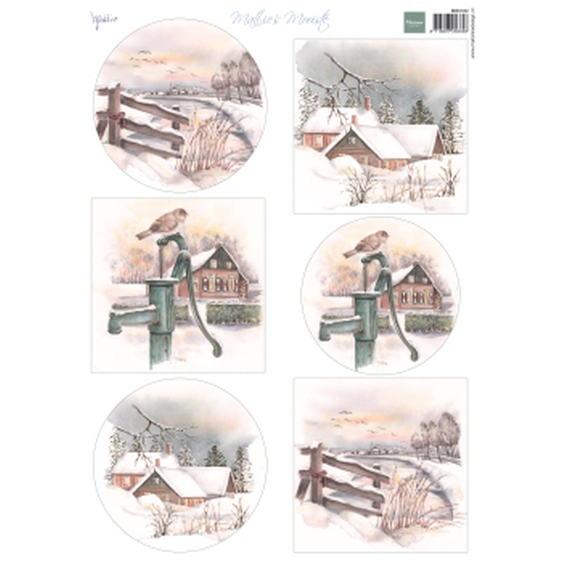Marianne Design Mattie's Mooiste Dutch Winter Packs Of 10 Sheets ...