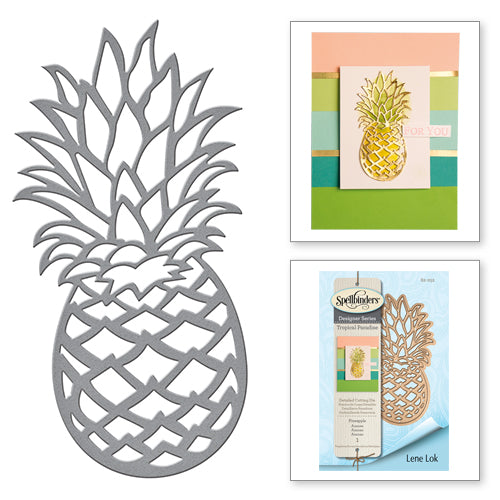 Spellbinders Pineapple Die D-Lites Stencil | World Of Craft