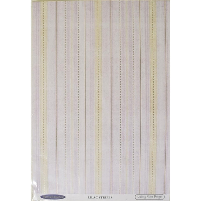 Lindsay Mason Lilac Stripe Cardstock Pack Of 10 Sheets WorldOfCraft