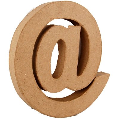 "a" Paper Mache Symbol 8.25" Pack Of 3 | World Of Craft
