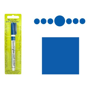 DecoArt Blue Glass Marker 1mm | World Of Craft