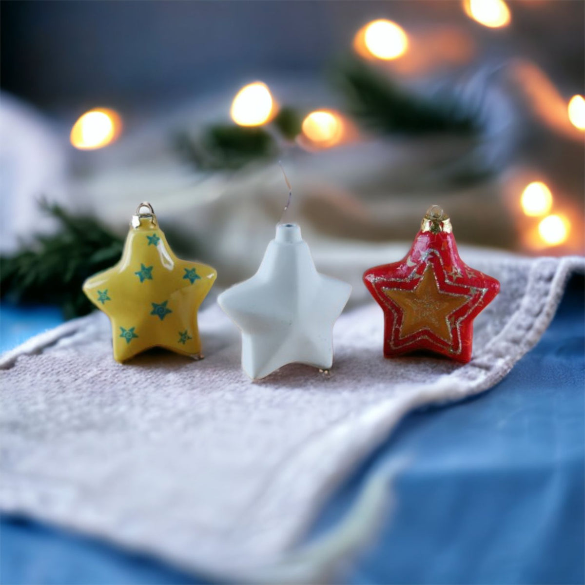 Xmas Tree Bauble - Large Star (Carton Of 12) WorldOfCraft