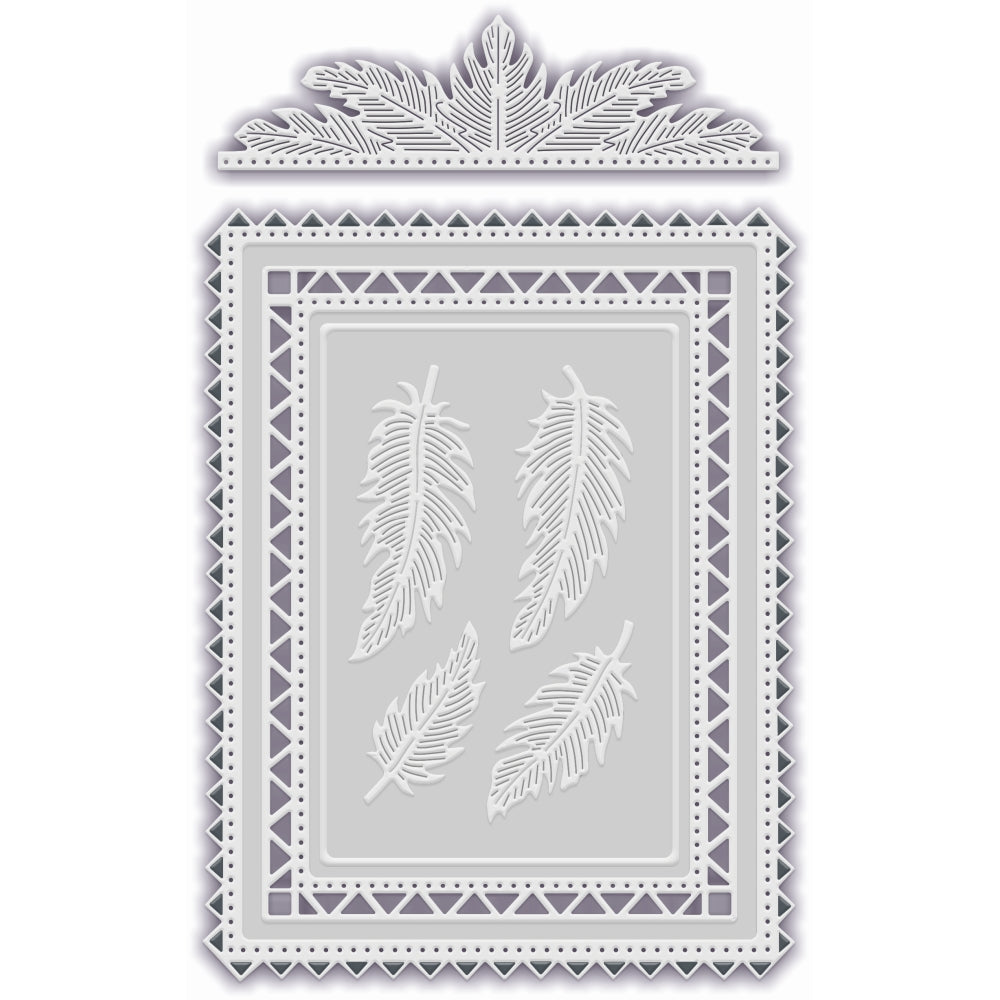 Sue Dix Frame Set Borders And Feathers Sweet Dixie Cutting Die | World ...