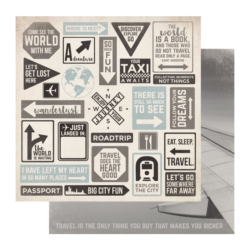 Kaisercraft 12x12 Scrapbook Paper-sign Posts Packs Of 10