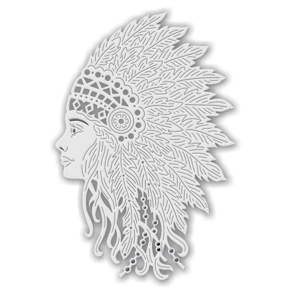 Sue Dix Female Native American Sweet Dixie Cutting Die WorldOfCraft