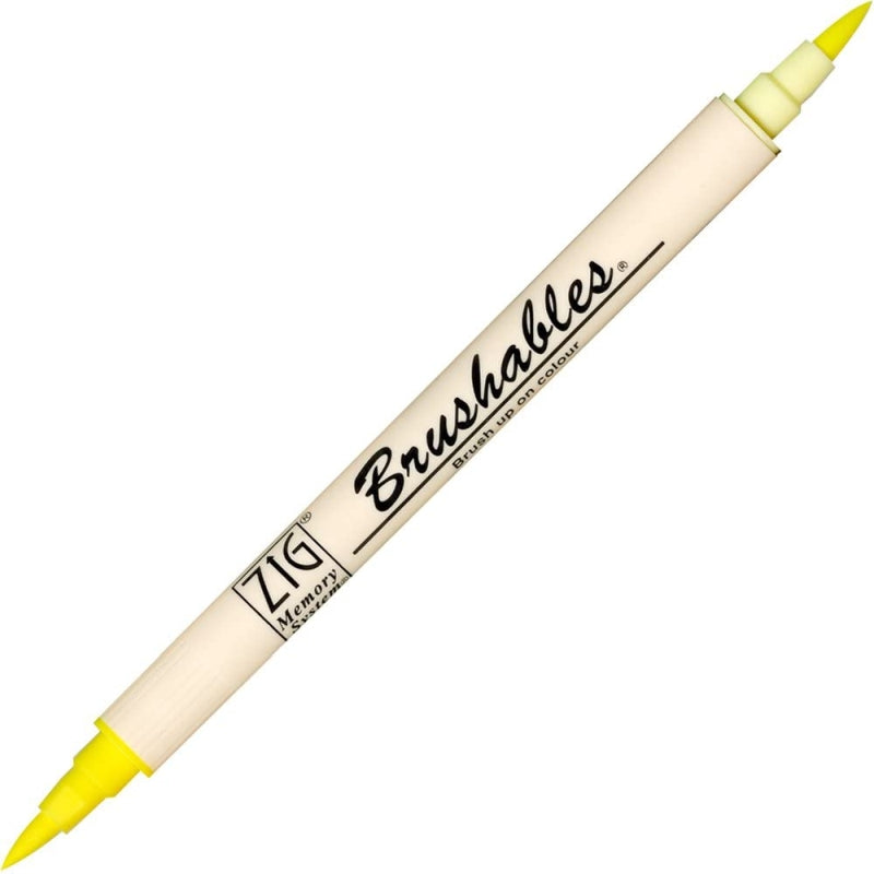 Kuretake Zig Brushables 050 Pure Yellow | World Of Craft